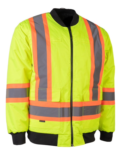 Forcefield 7-in-1 Hi Vis Safety Parka (All Lime) – Forcefield Canada ...