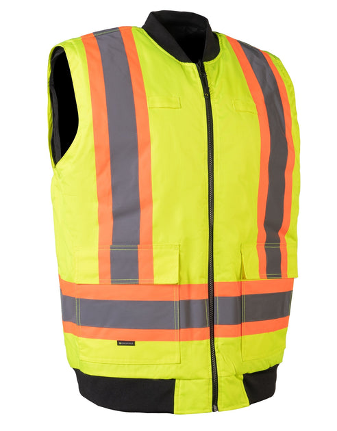 Forcefield 7-in-1 Hi Vis Safety Parka (All Lime) – Forcefield Canada ...