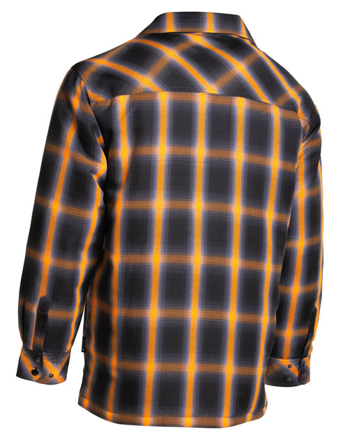 Forcefield Orange Ombre Plaid Quilt-lined Shirt Jacket – Forcefield ...