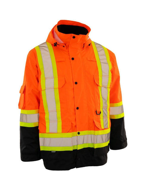Forcefield 7-in-1 Hi Vis Safety Parka – Forcefield Canada - Hi Vis ...